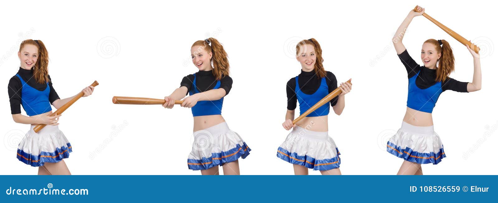 La Animadora Aislada En El Fondo Blanco Imagen de archivo - Imagen de ...