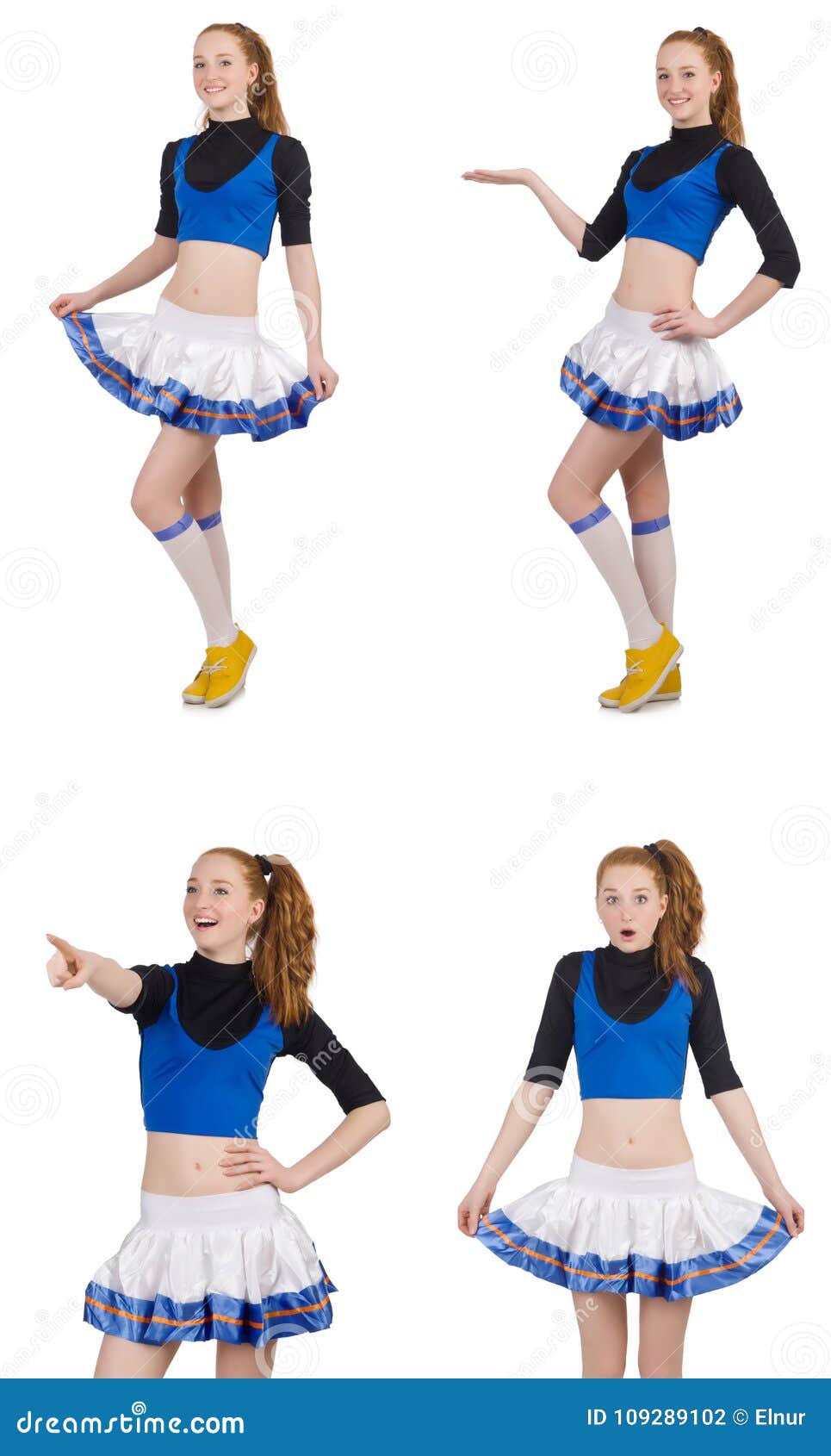 La Animadora Aislada En El Fondo Blanco Foto de archivo - Imagen de ...