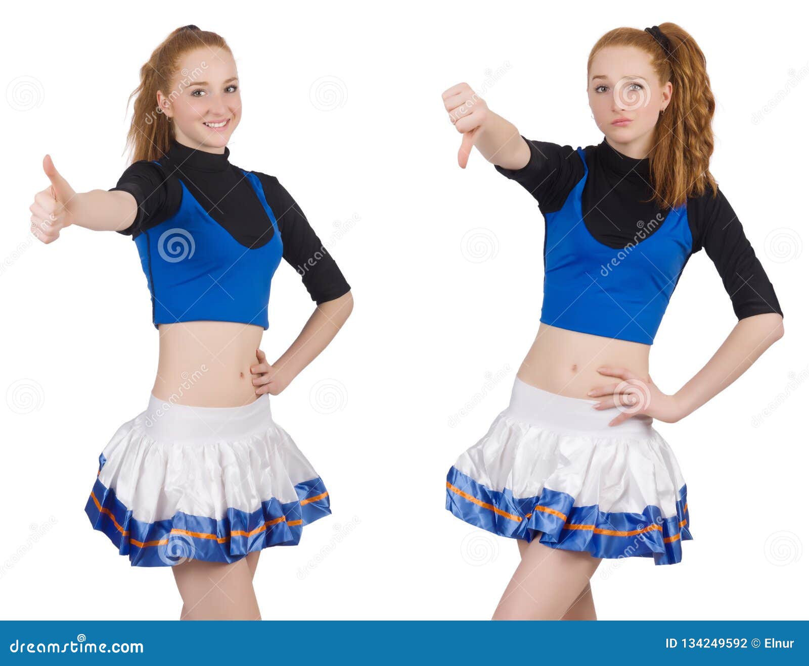 La Animadora Aislada En El Fondo Blanco Foto de archivo - Imagen de ...