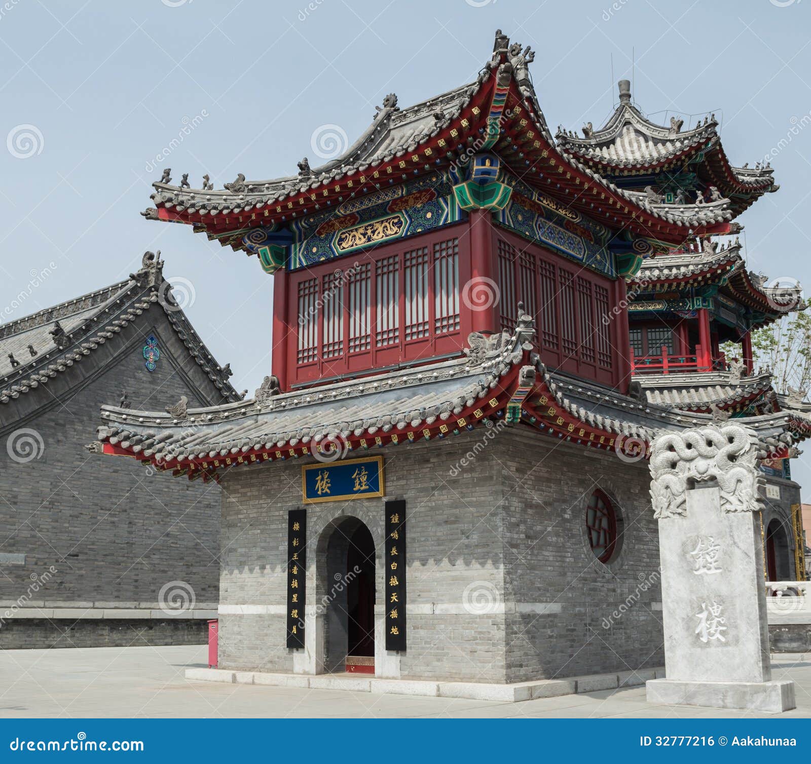 La Arquitectura Tradicional China Antigua Foto de archivo - Imagen de ...