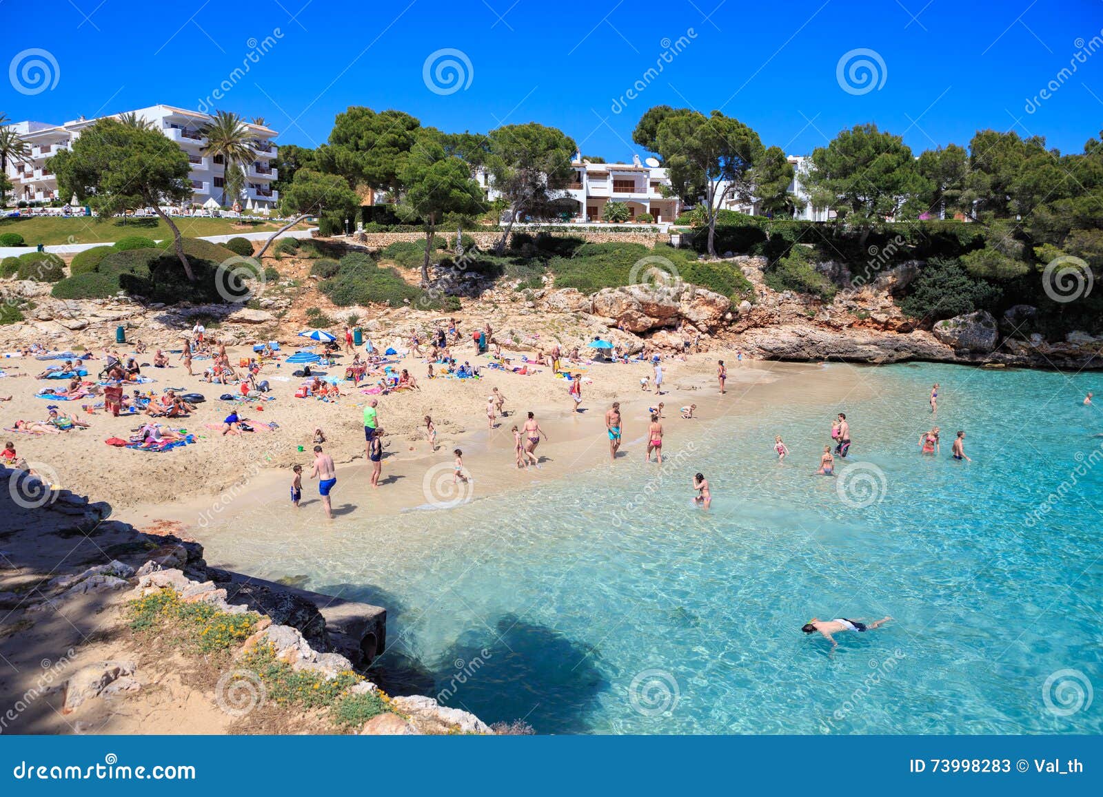 La Baia Di Cala Gran Su Mallorca Fotografia Stock Editoriale - Immagine ...