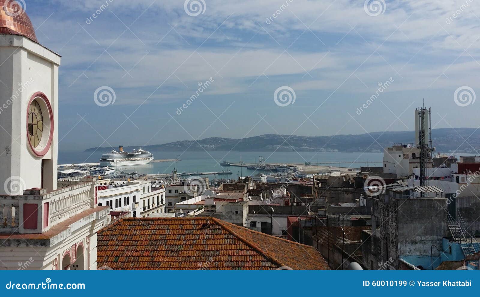 La baie de Tanger stock image. Image of tanger, mditerrane - 60010199