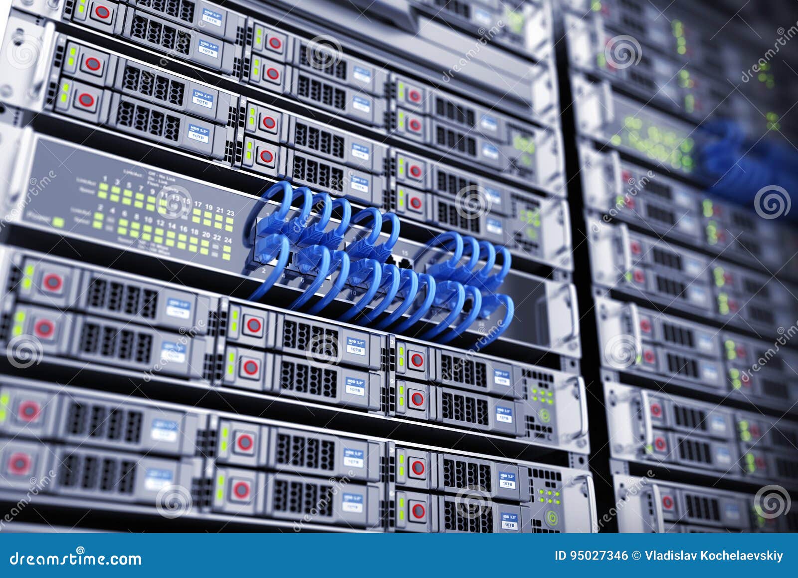 La Base De Datos Y Conecta El Servidor Stock de ilustración ...