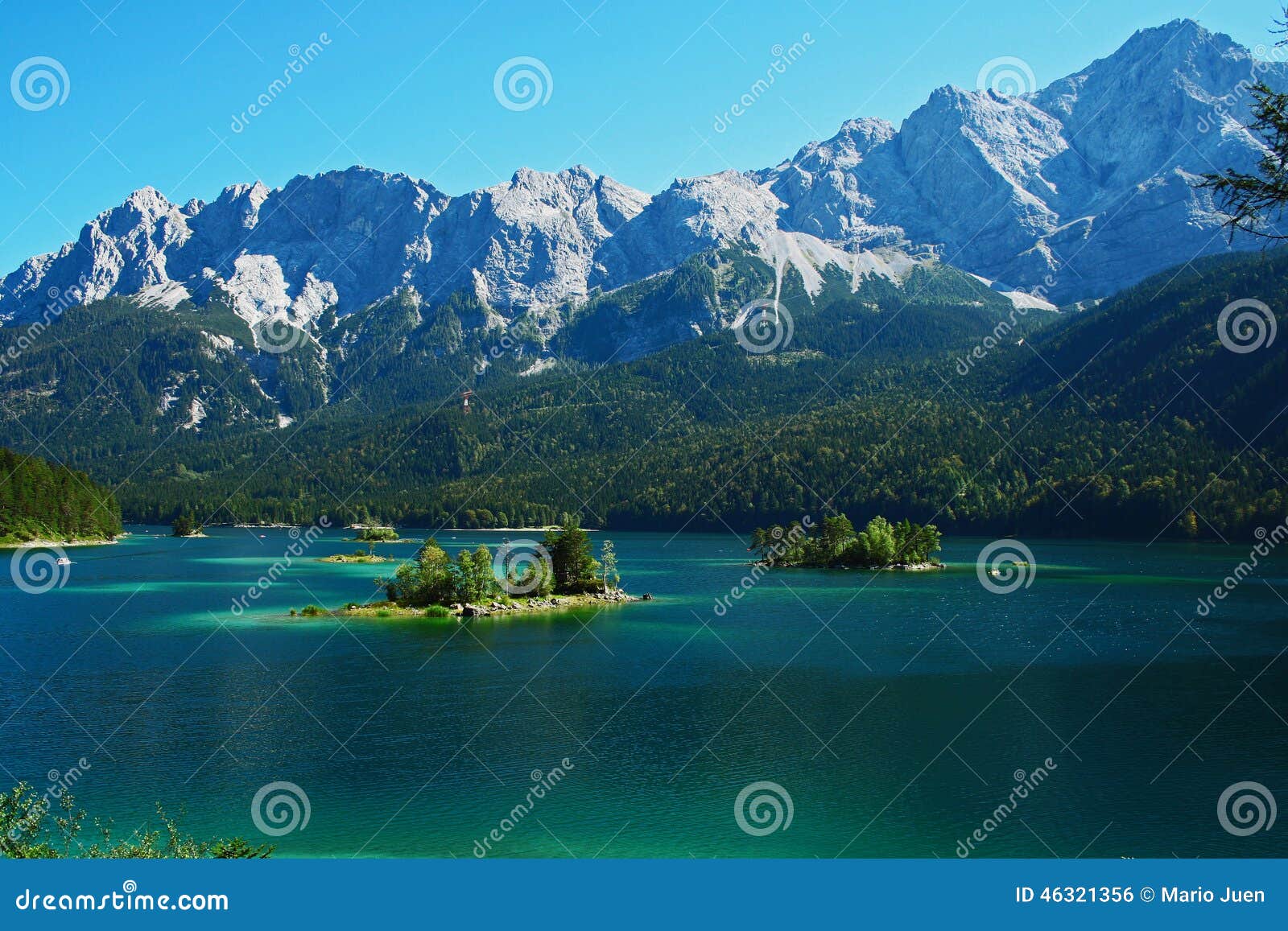 La Baviera Di Eibsee Del Lago Fotografia Stock - Immagine di ...