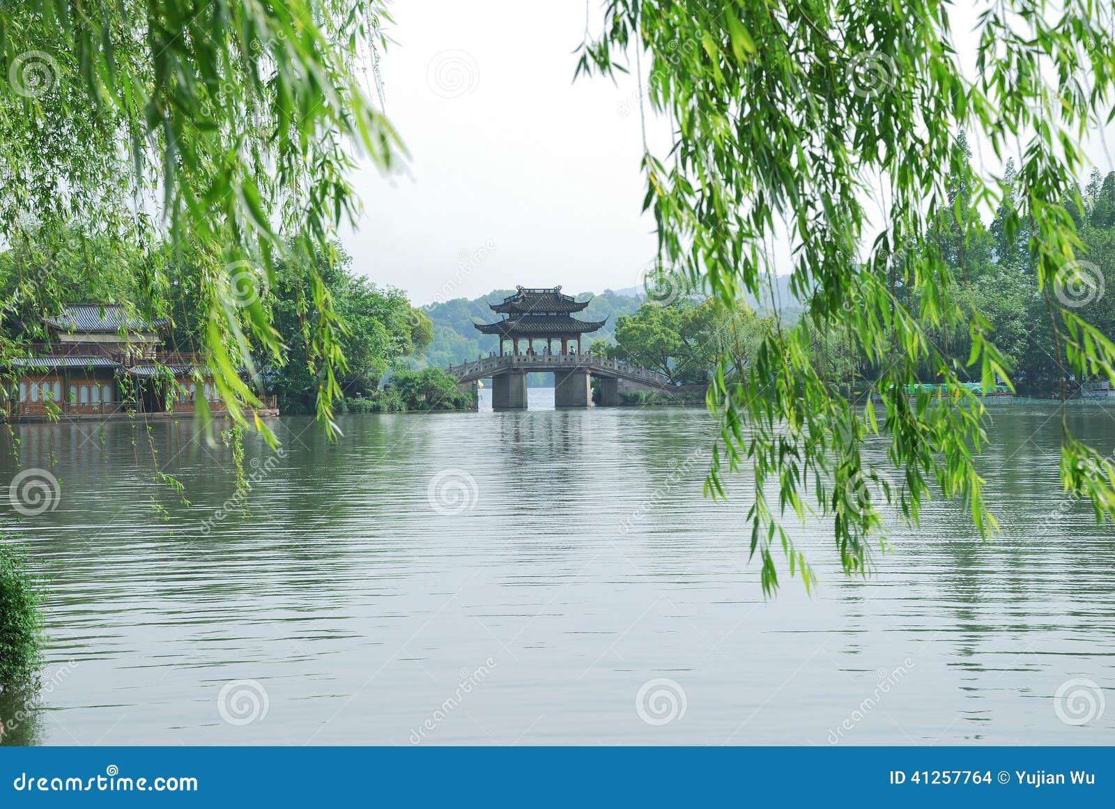 La Bellezza Del Lago Ad Ovest a Hangzhou Fotografia Stock - Immagine di ...