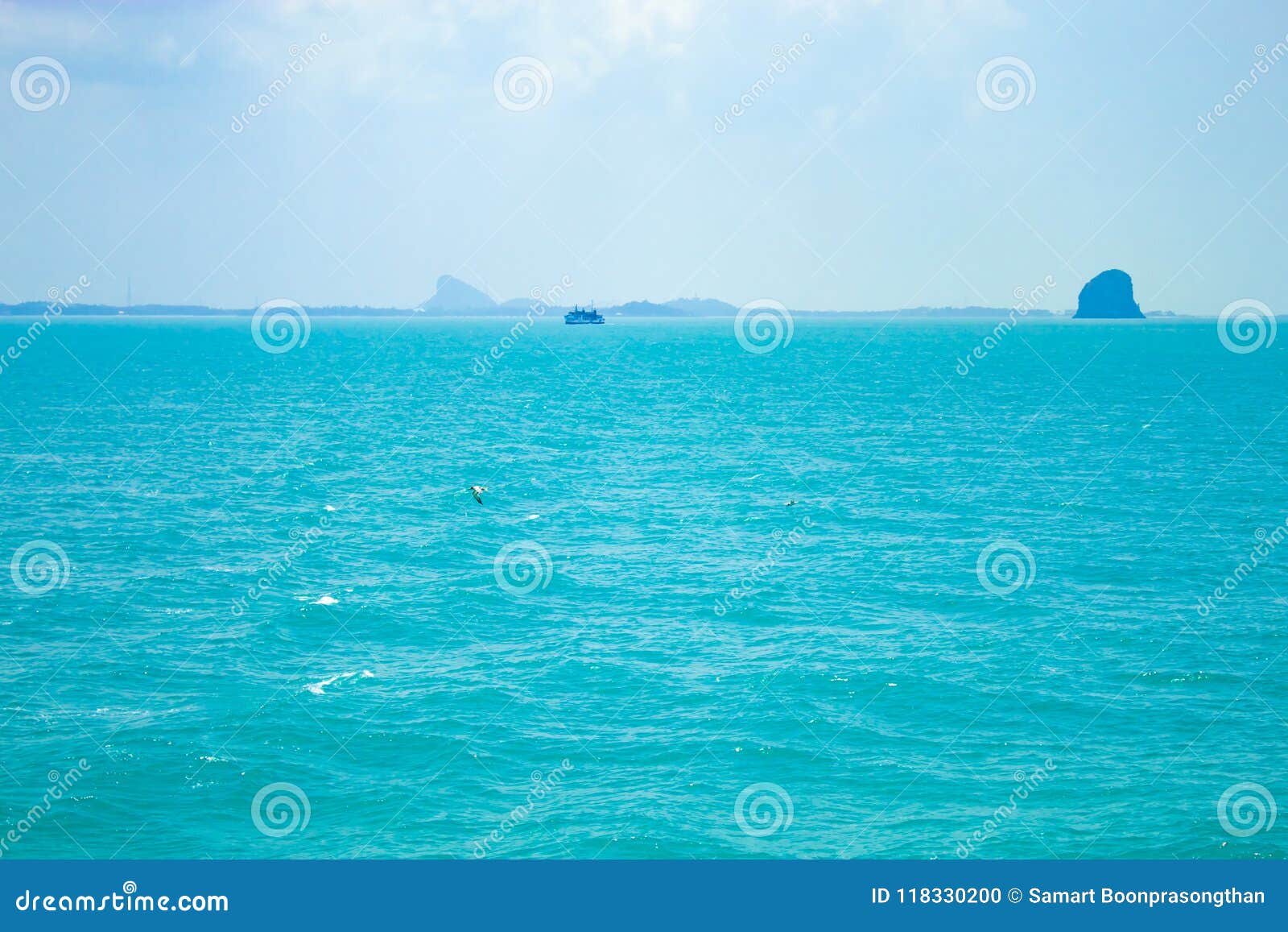 La Bellezza Del Mare E Del Cielo, Il Golfo Del Siam Fotografia Stock ...