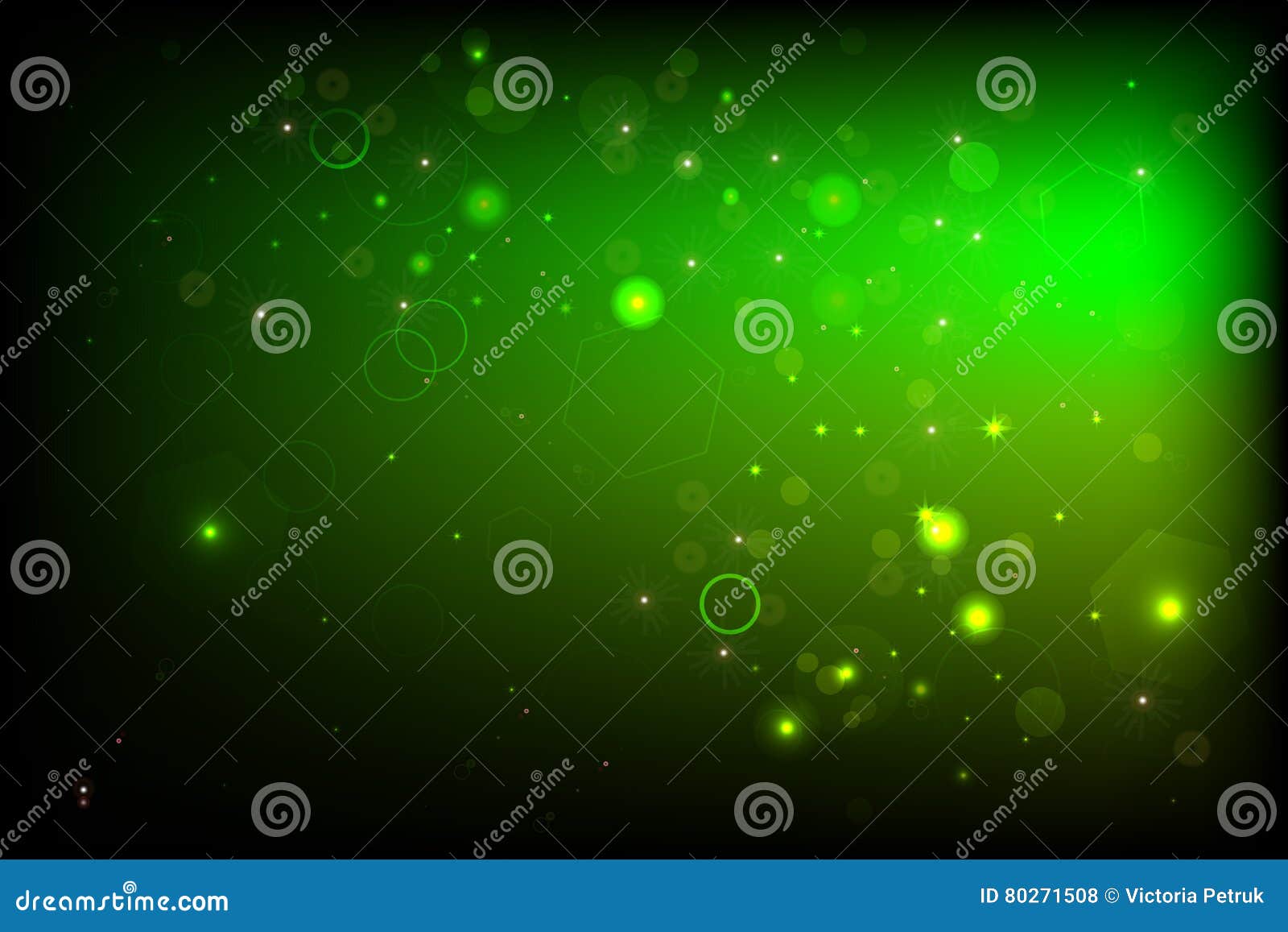 La BG verte avec le bokeh illustration stock. Illustration du ...