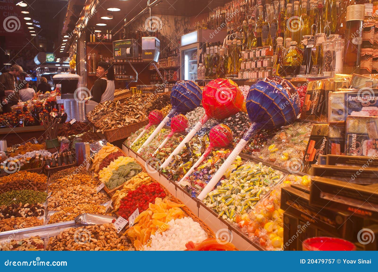 La Boqueria in Barcelona editorial photography. Image of boqueria ...