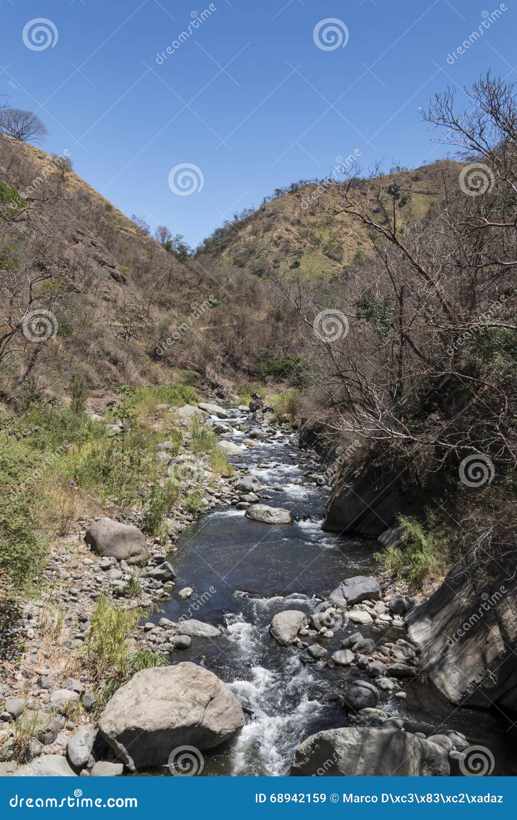 La Candelaria River, Mountains in Costa Rica Stock Image - Image of ...