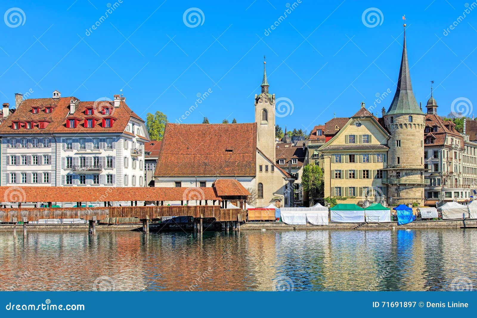 La Cappella in Lucerna, Svizzera Di St Peter Fotografia Editoriale ...
