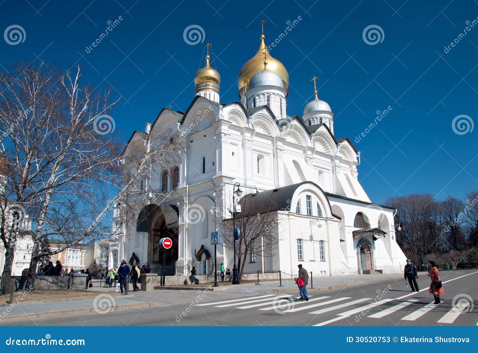 La Cattedrale Dell'arcangelo in Cremlino, Mosca, Russia Fotografia ...