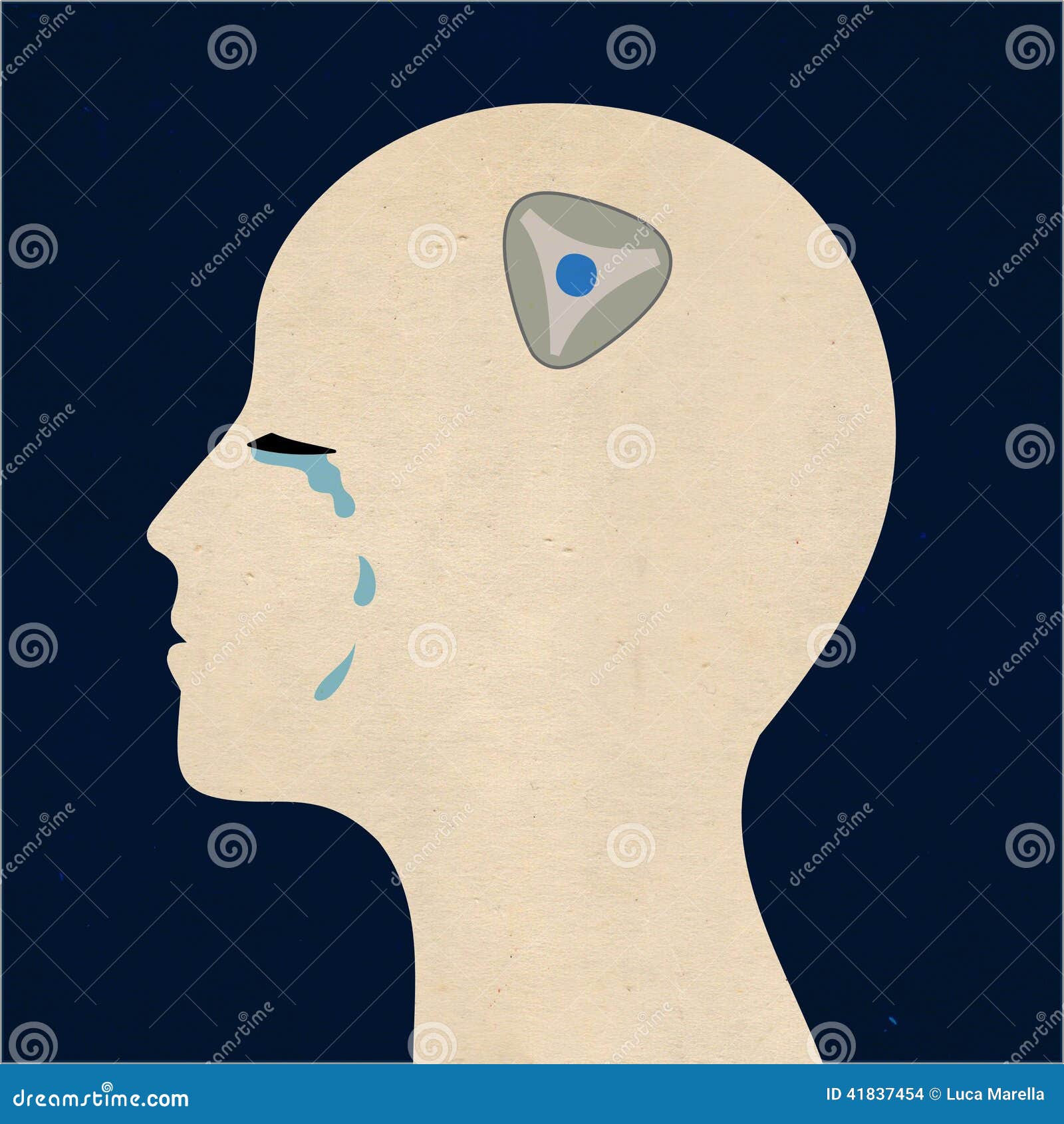 La causa di dispiacere illustrazione di stock. Illustrazione di ...