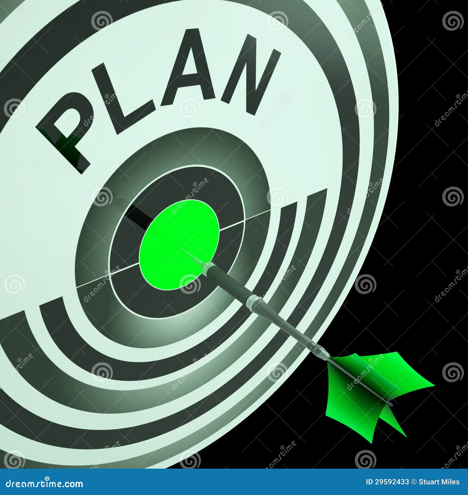 La Cible De Plan Signifie La Planification, Les Missions Et Les ...