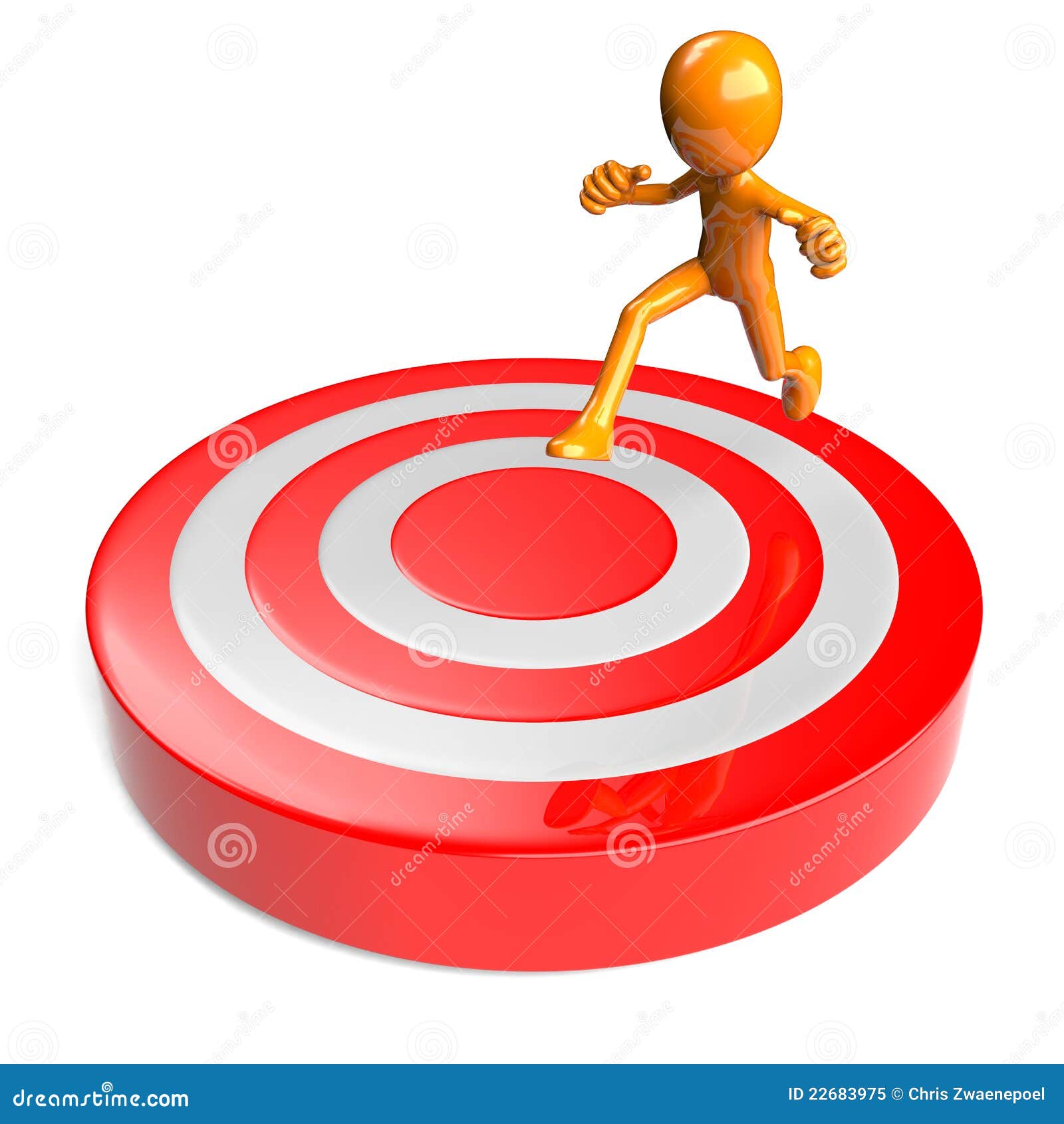 La cible a presque atteint illustration stock. Illustration du cible ...