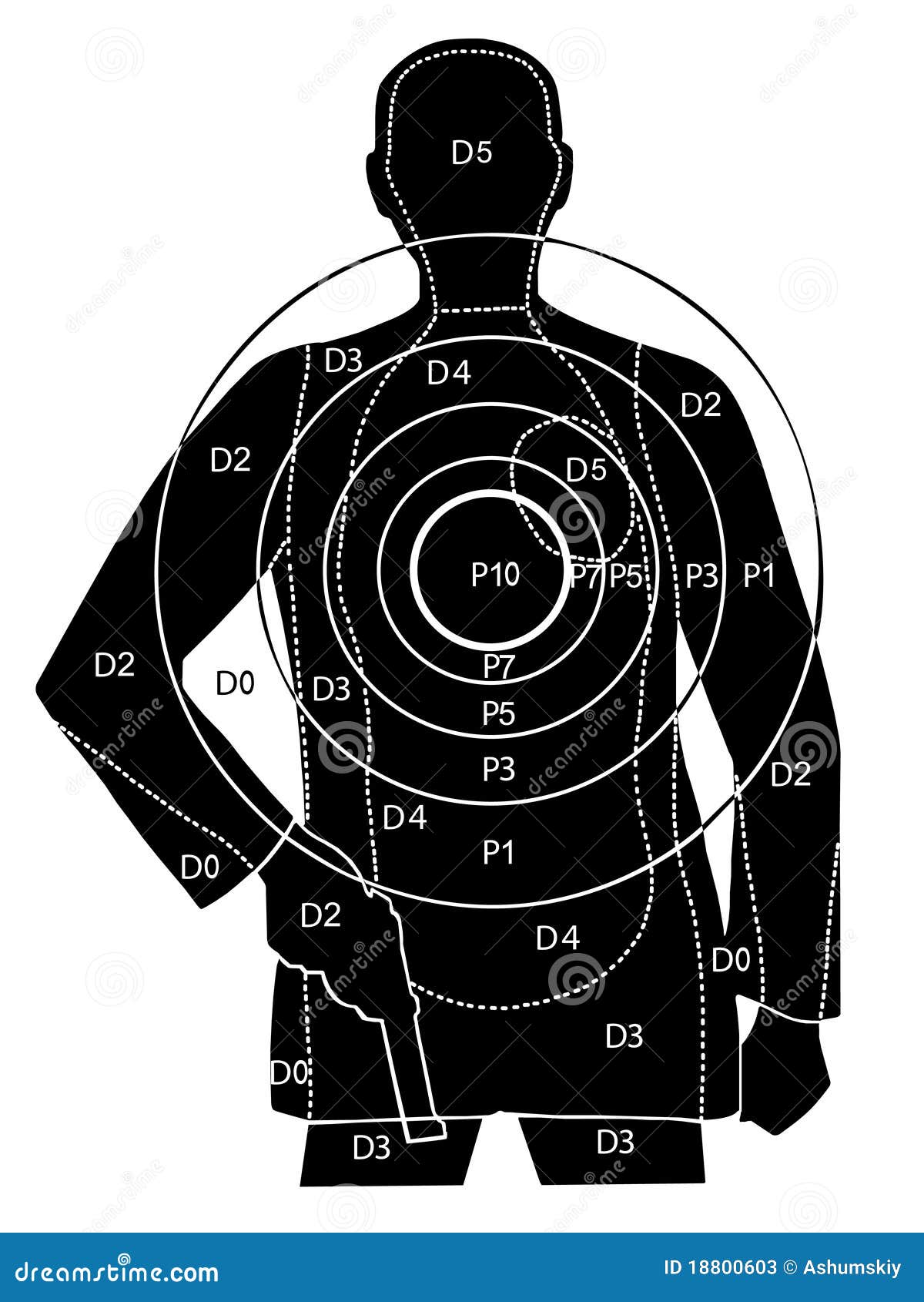 La Cible Professionnelle Pour Le Tir Photos stock - Image: 18800603