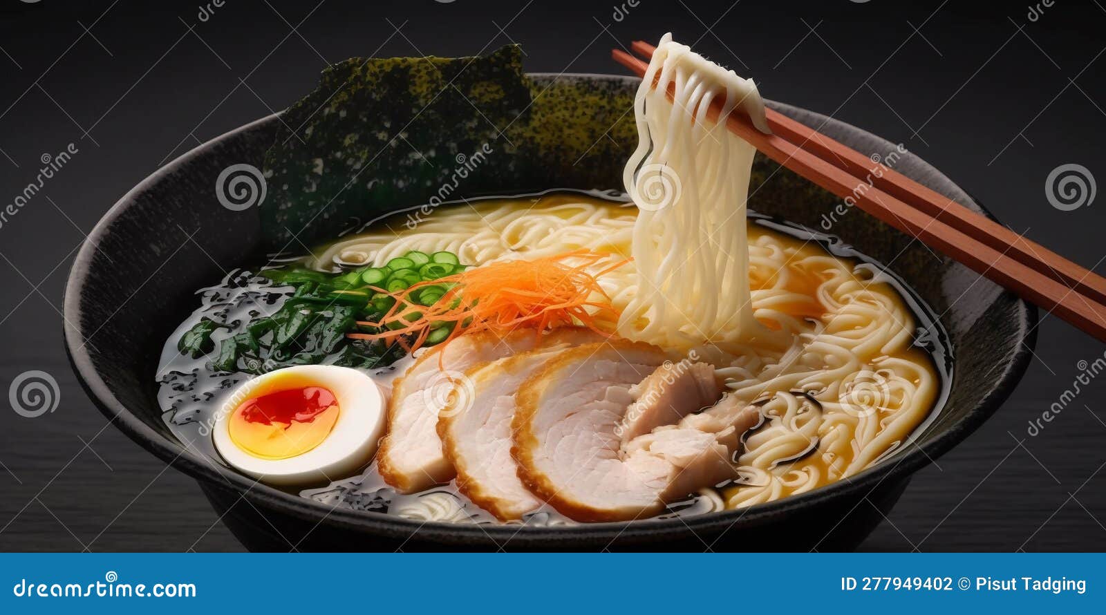 La Ciotola Nera Di Ramen Sul Tavolo Con L'aria Generata. Illustrazione ... La Ciotola Nera Di Ramen Sul Tavolo Con L'aria Generata. Illustrazione ...