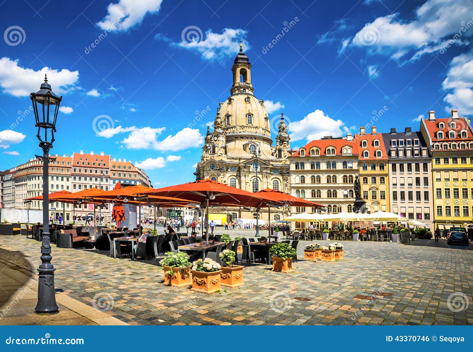 La Città Antica Di Dresda, Germania Fotografia Stock - Immagine di ...