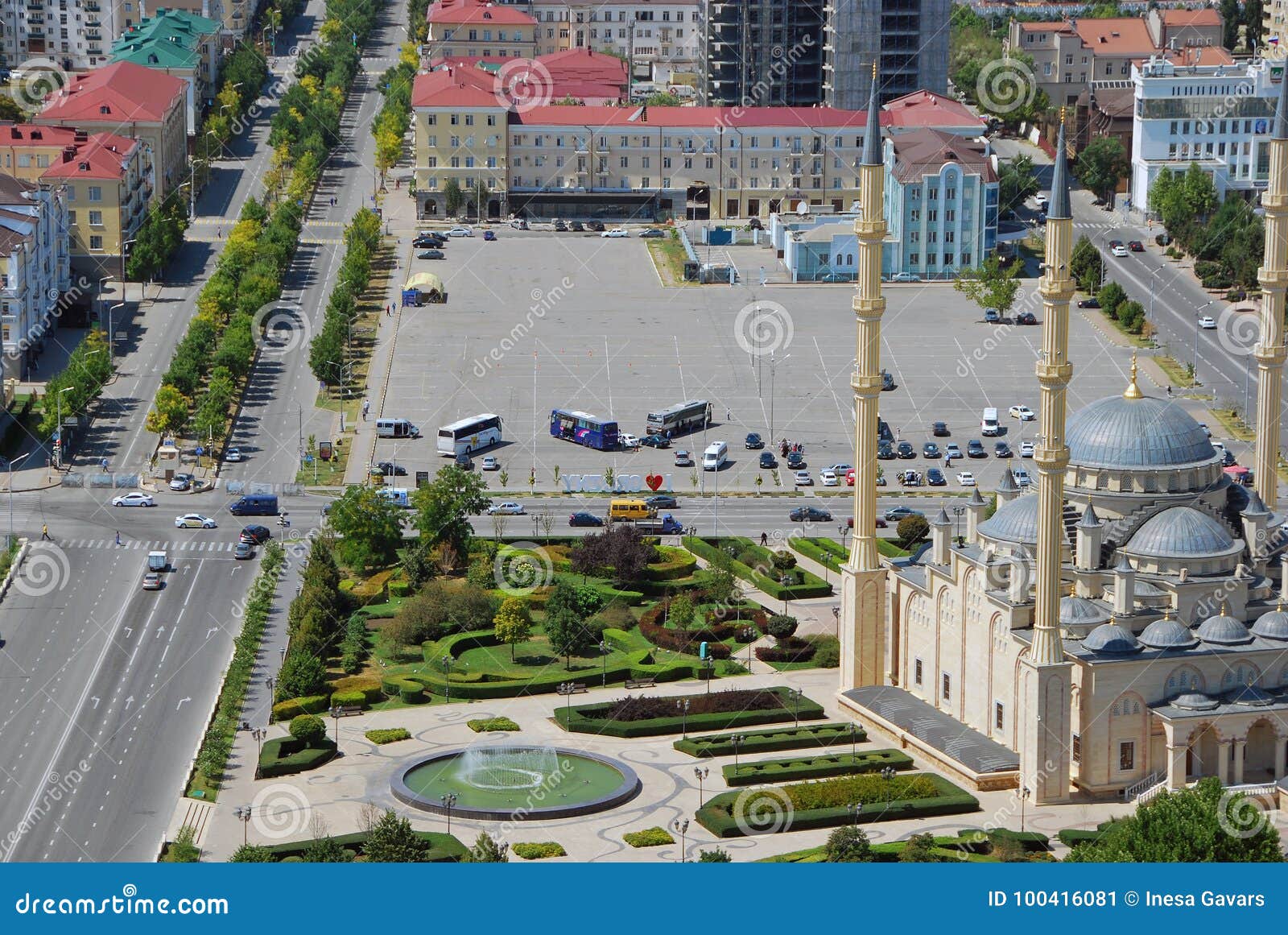 La Ciudad De Grozny La Capital De Chechenia Imagen de archivo - Imagen ...