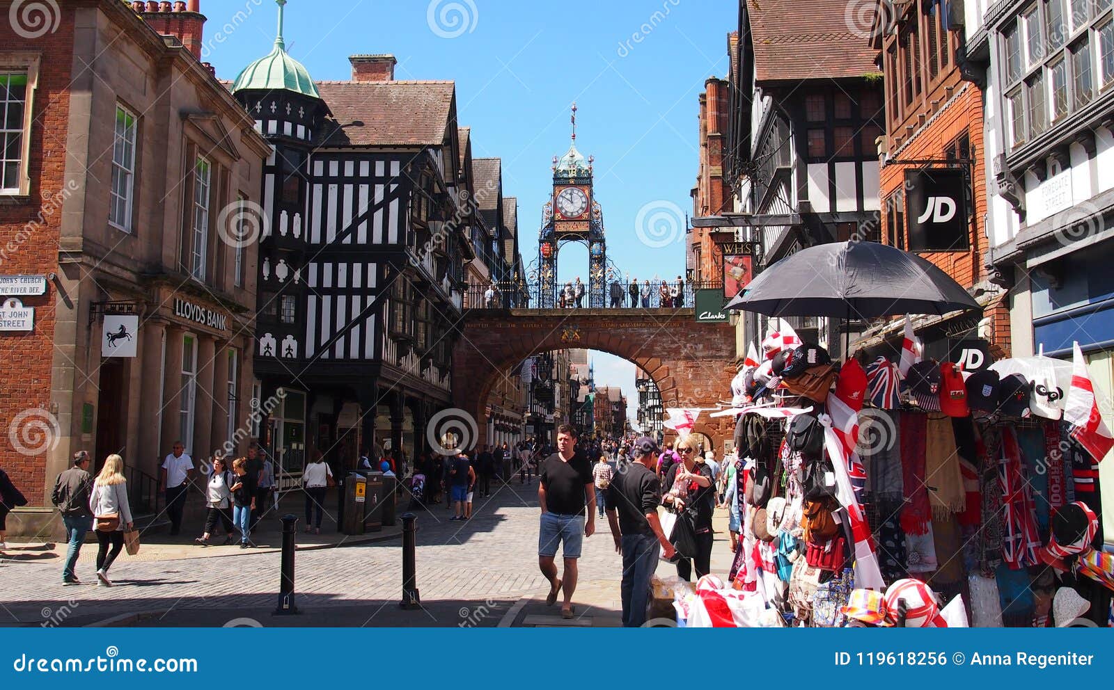 La Ciudad Medieval De Chester En Inglaterra Foto editorial - Imagen de ...