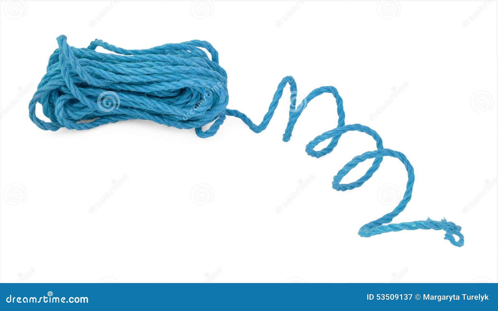 La Corde Bleue Dans La Bobine Image stock - Image du boucle, vieux ...