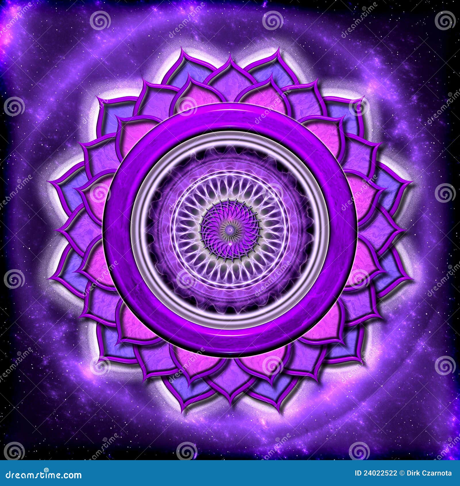 La corona Chakra stock de ilustración. Ilustración de corona - 24022522