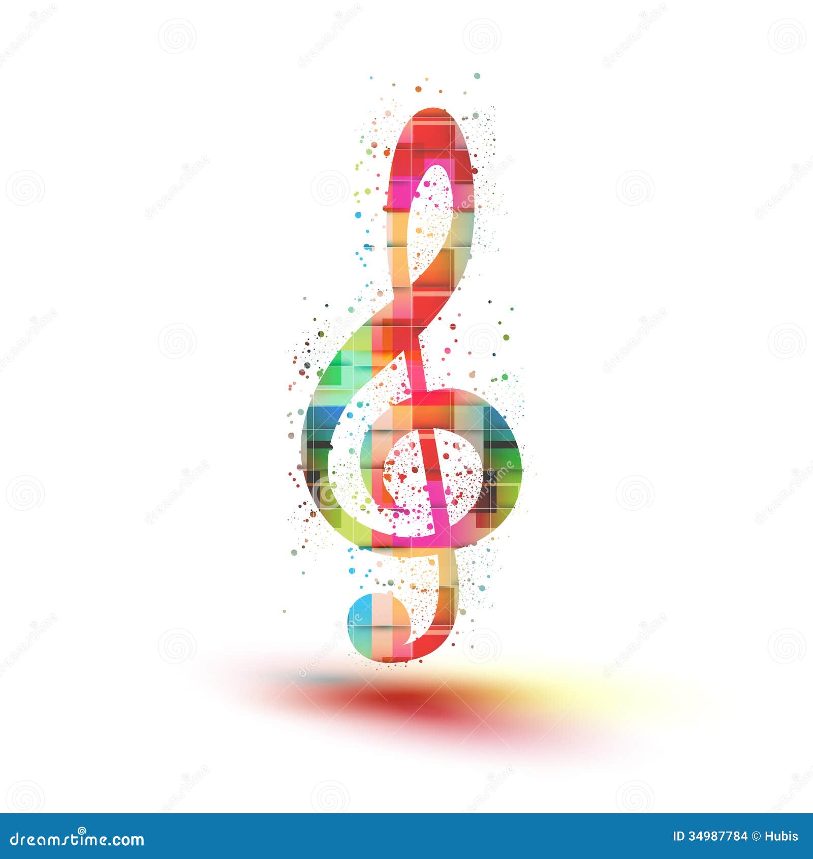 La Couleur Musicale Note Le Fond, Tout Editable Facile Illustration de ...