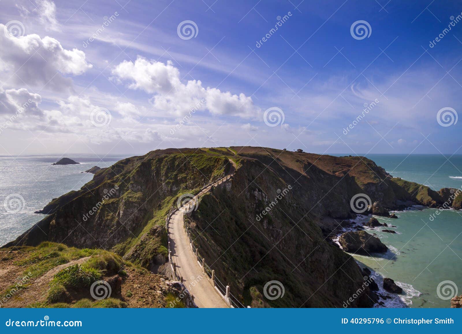 La Coupee - Isthmus Joining Great Sark And Little Sark In The Channel ...