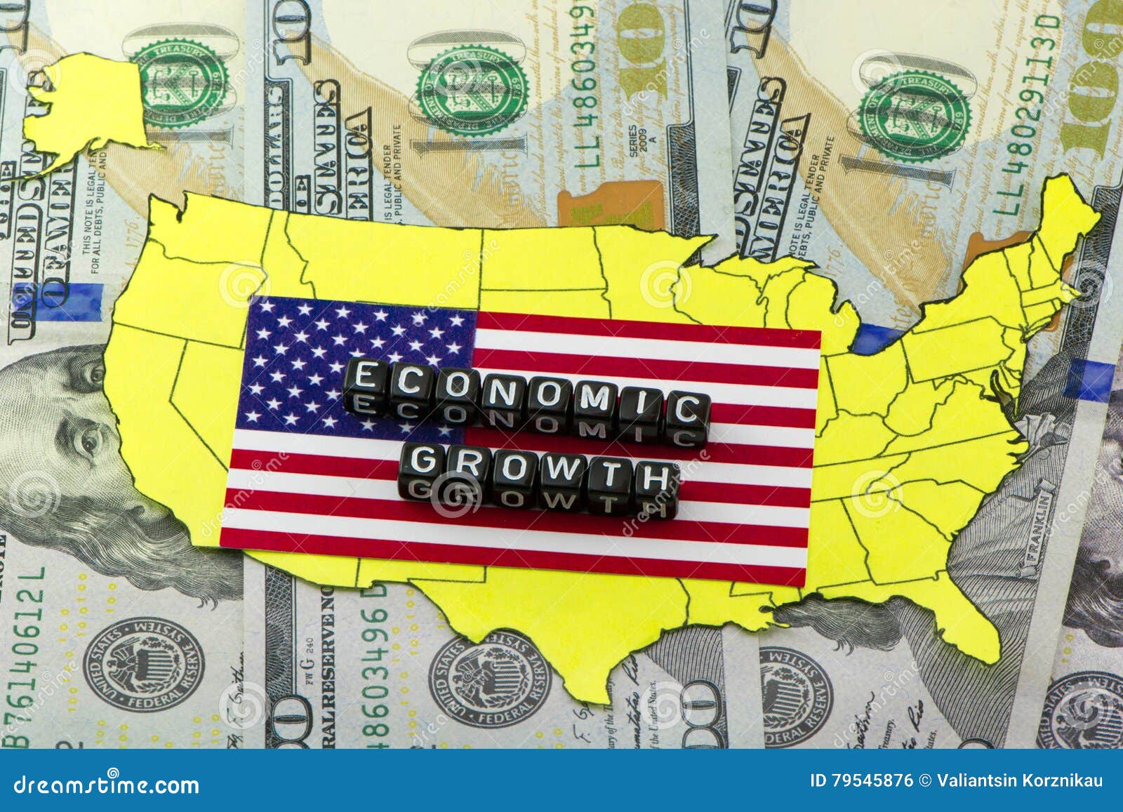 La Crescita Dell'economia Statunitense Illustrazione di Stock ...