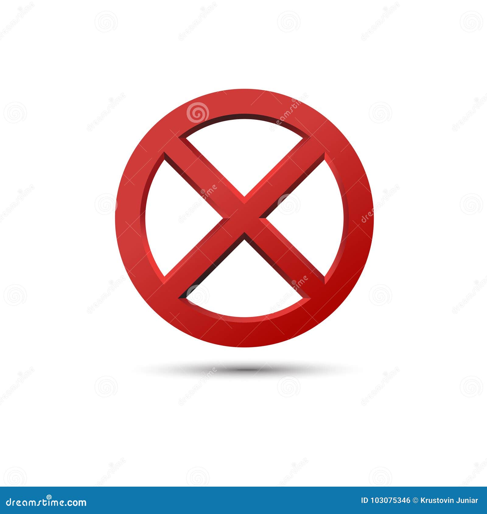 La Croix Signe L'illustration De Forme De Cercle Illustration de ...