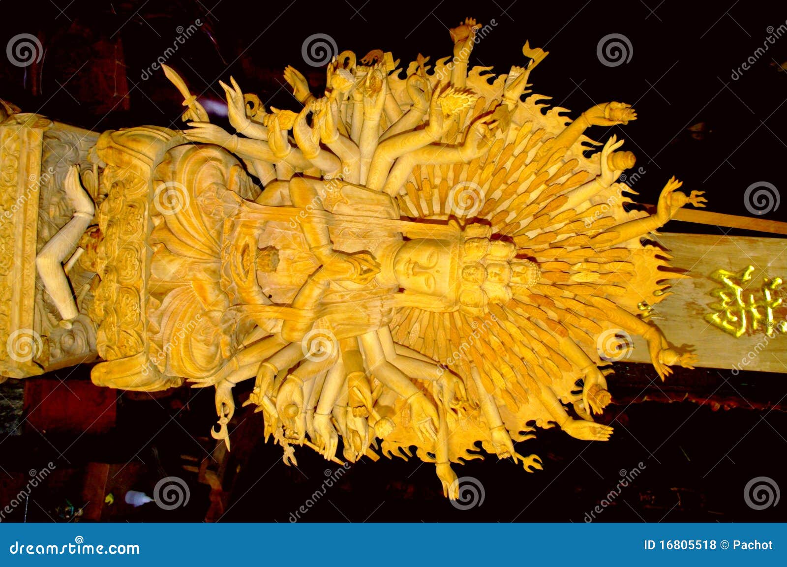 La Déesse Shiva Avec Mille Bras Photo stock - Image du religion, sacré ...