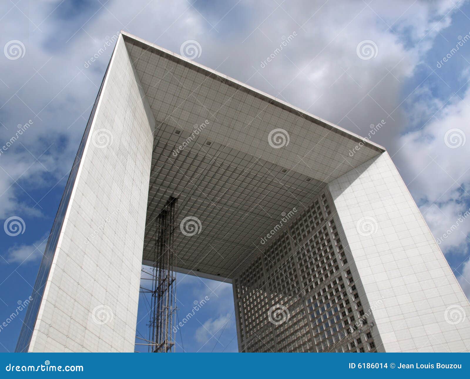 La Defense Big Arch in Paris Editorial Stock Image - Image of arch ...