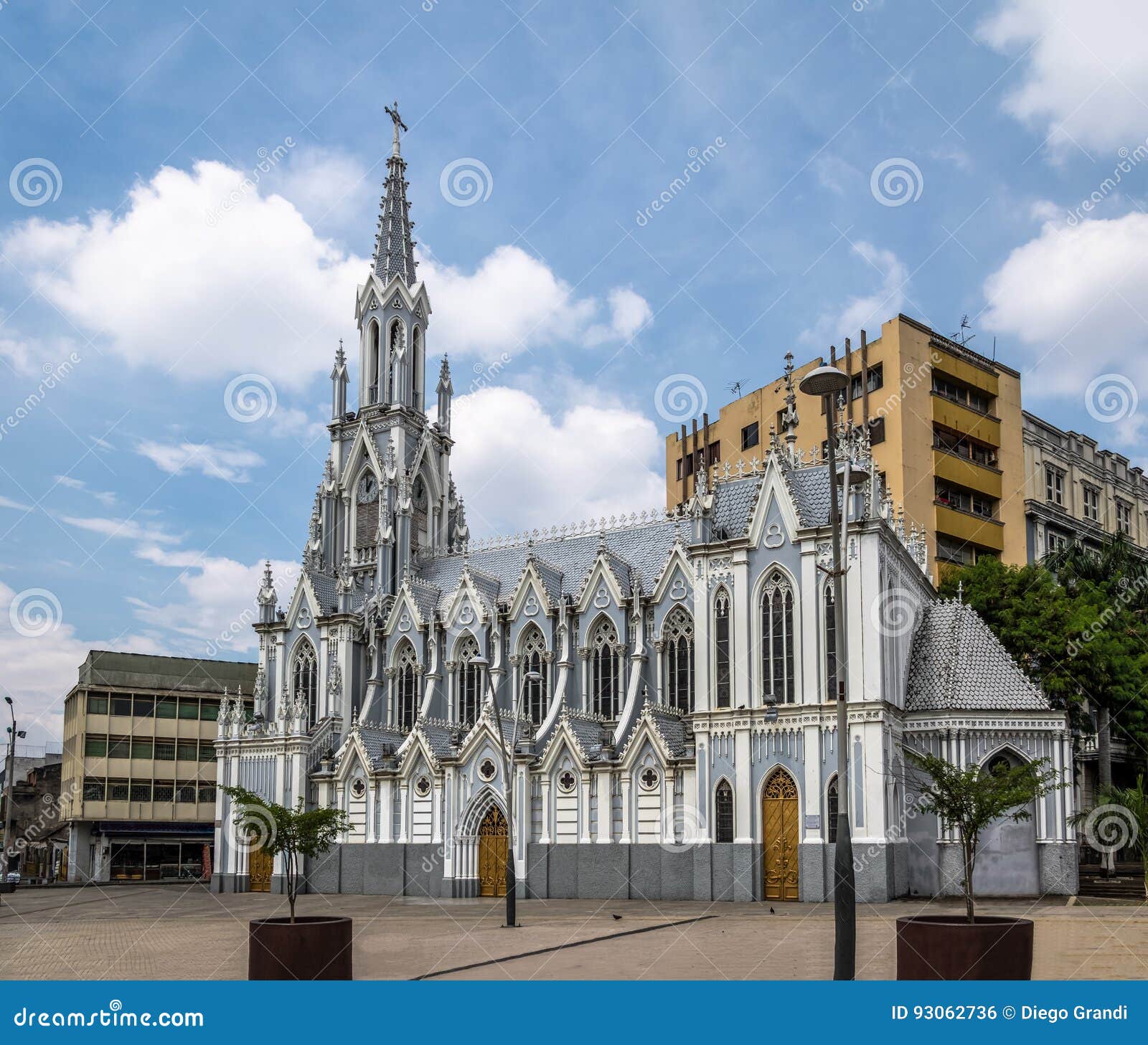La Ermita Church - Cali, Colombia Stock Photo - Image of monument ...