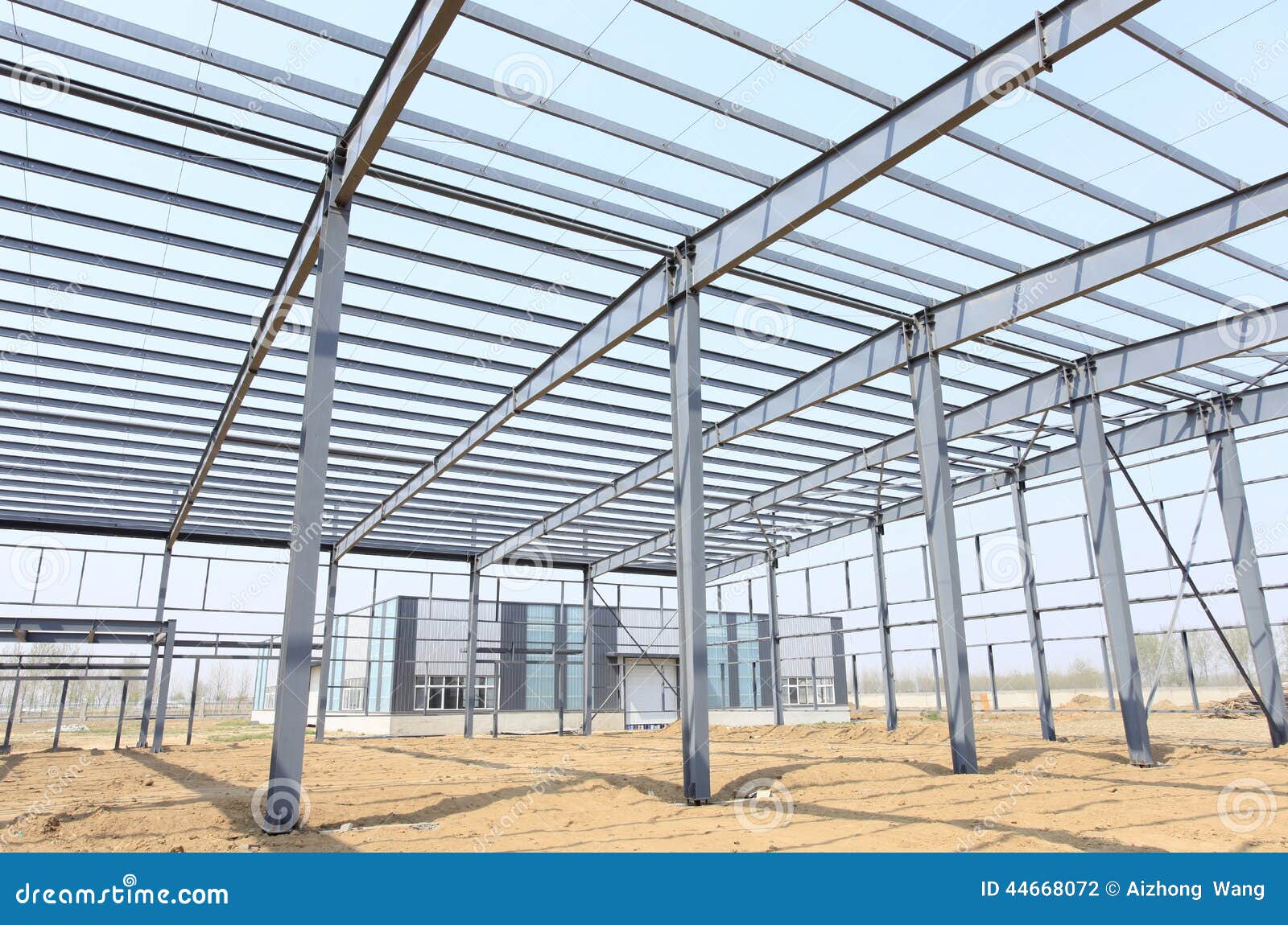 La estructura de acero foto de archivo. Imagen de industria - 44668072