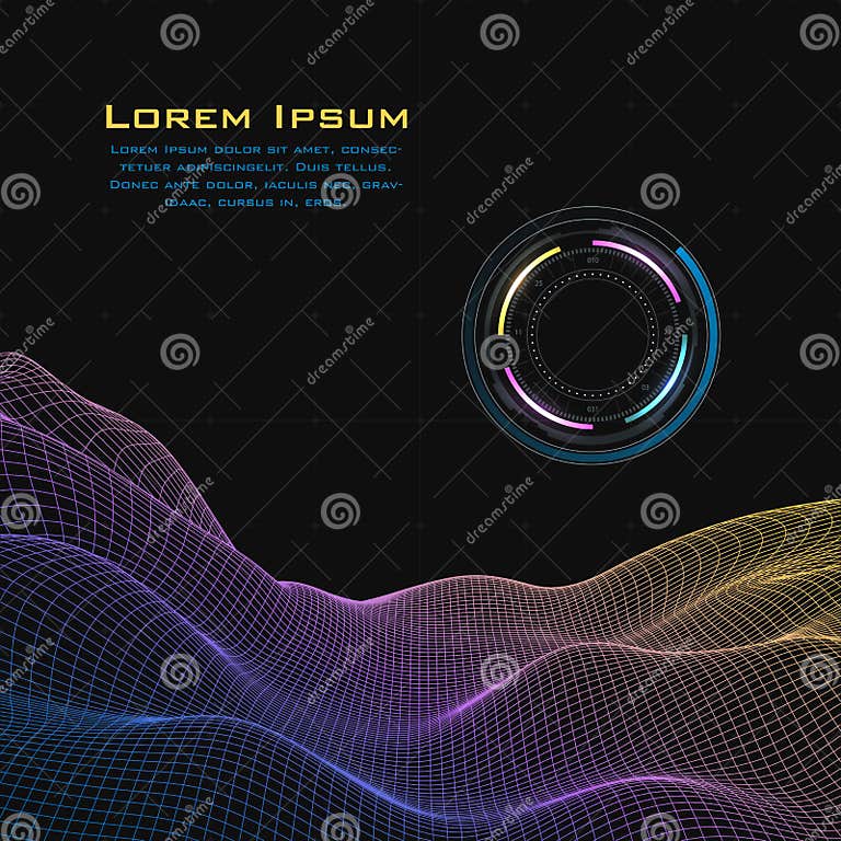 La Exploración Espacial Del Concepto, Elementos De HUD Interconecta ...