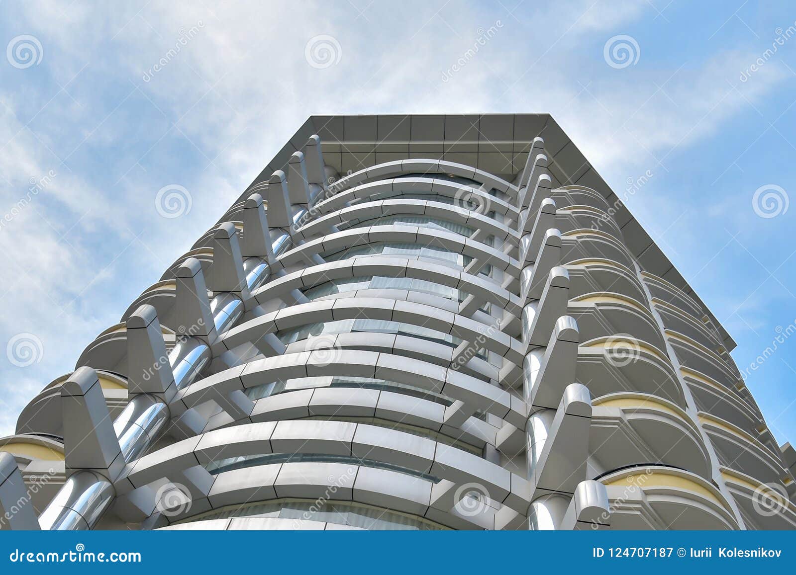 La Fachada Moderna Del Hotel Imagen de archivo - Imagen de oficina ...