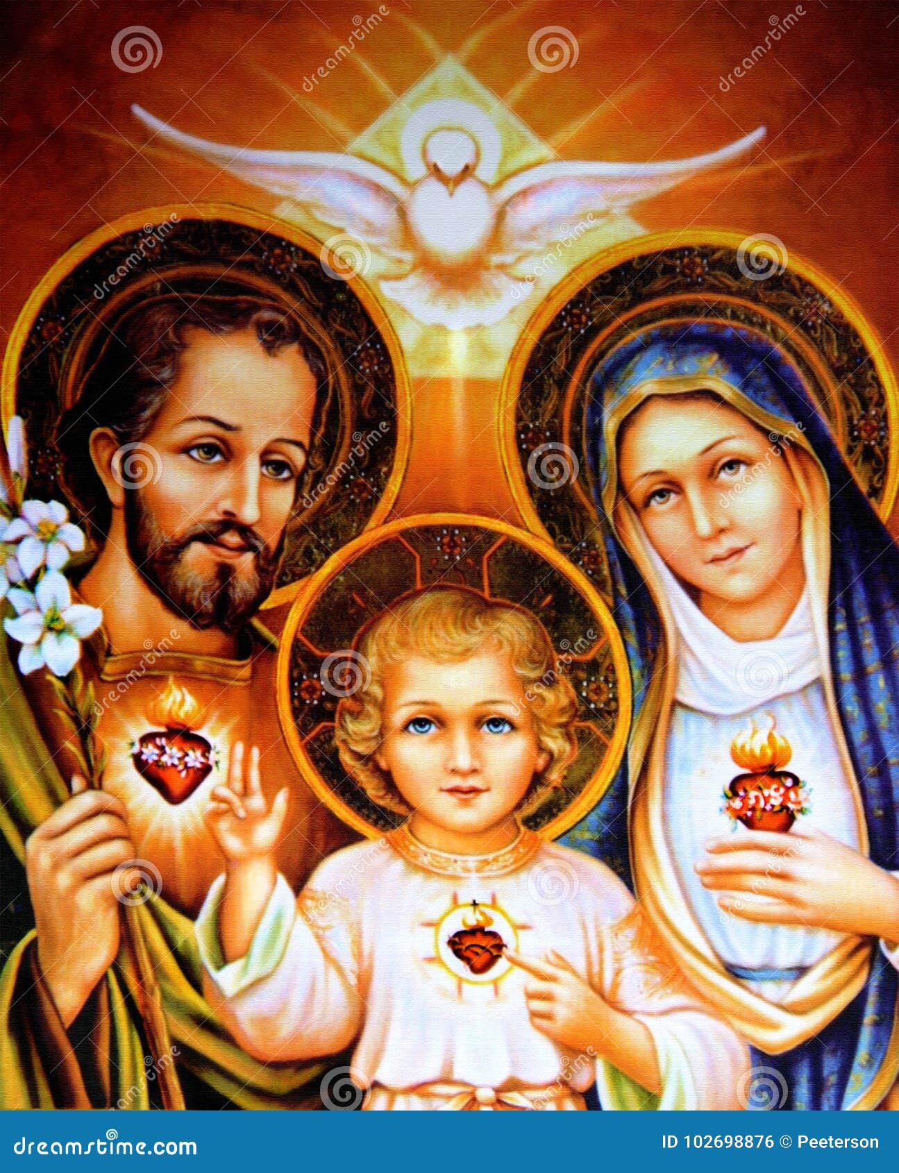 La familia santa foto de archivo. Imagen de tema, cristianismo - 102698876