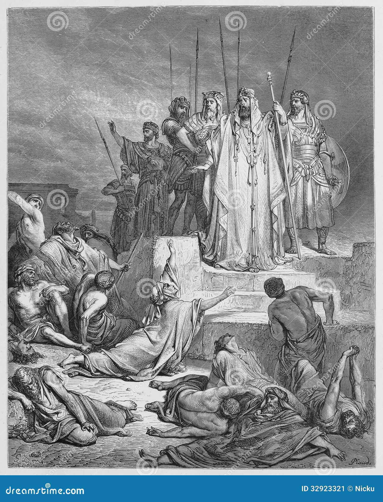 La famine dans Samaria photo éditorial. Image du représentation - 32923321