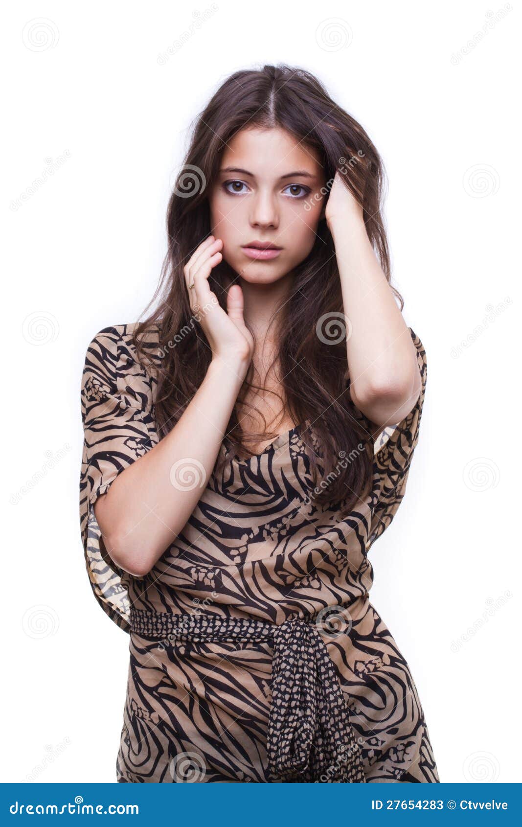 La femme de mode pose image stock. Image du femelle, assez - 27654283