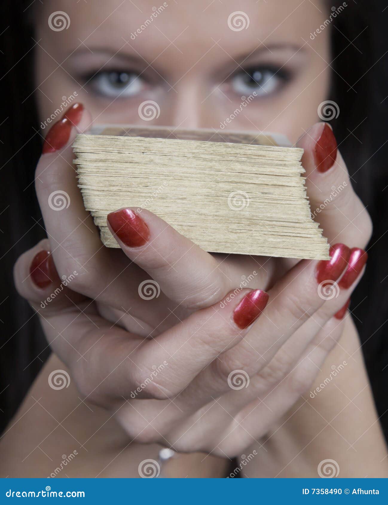 La femme dit la fortune photo stock. Image du divination - 7358490