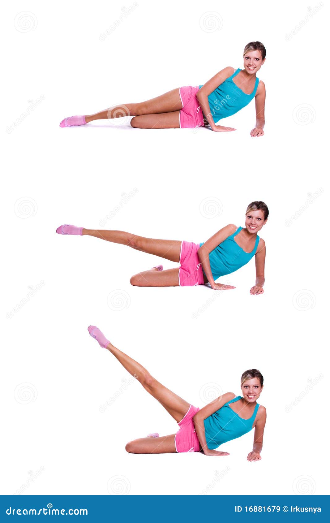 La Femme Font Des Exercices Image stock - Image du fond, gymnastique ...