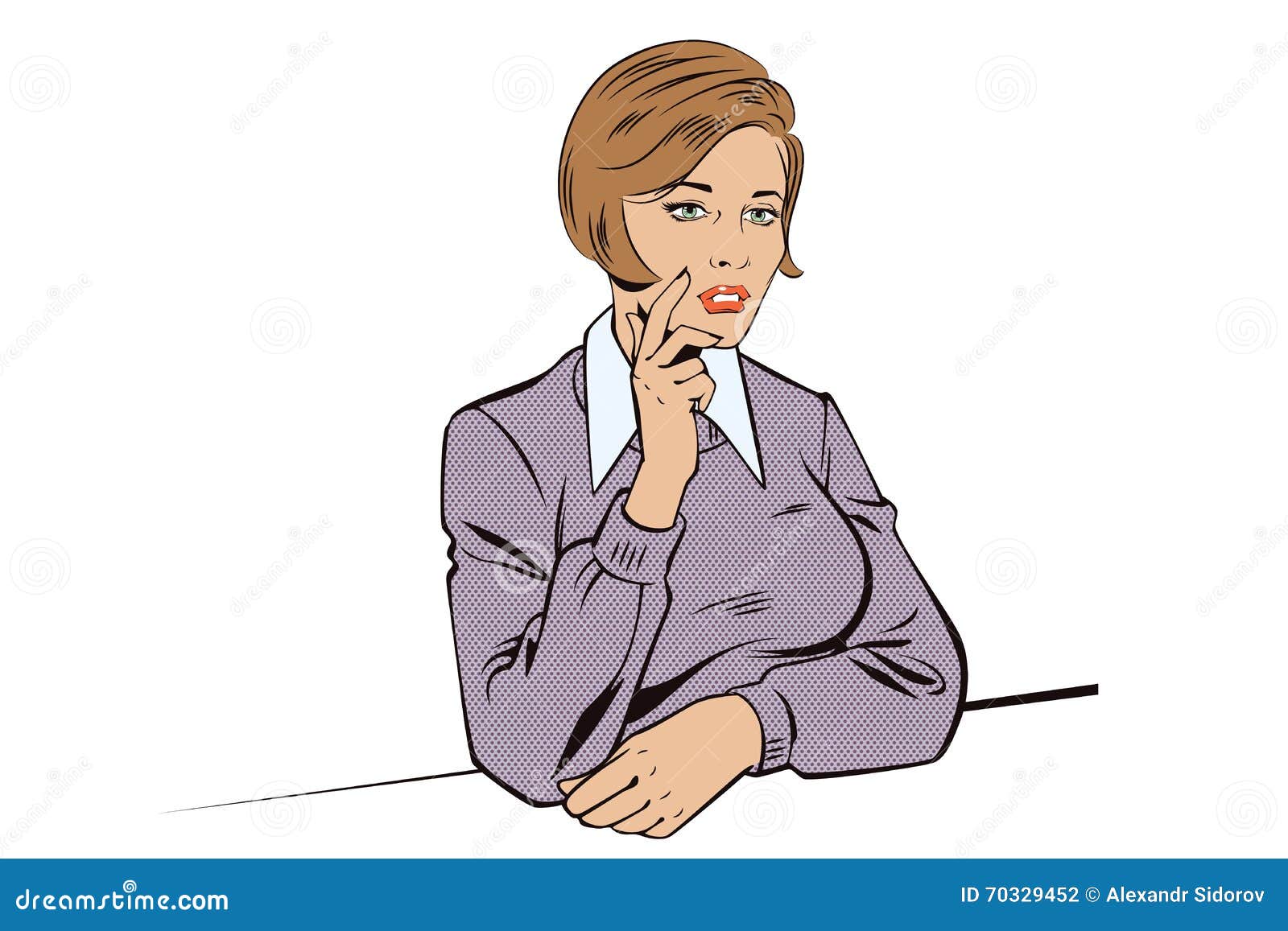 La Fille Devant Un Choix Difficile Illustration de Vecteur ...