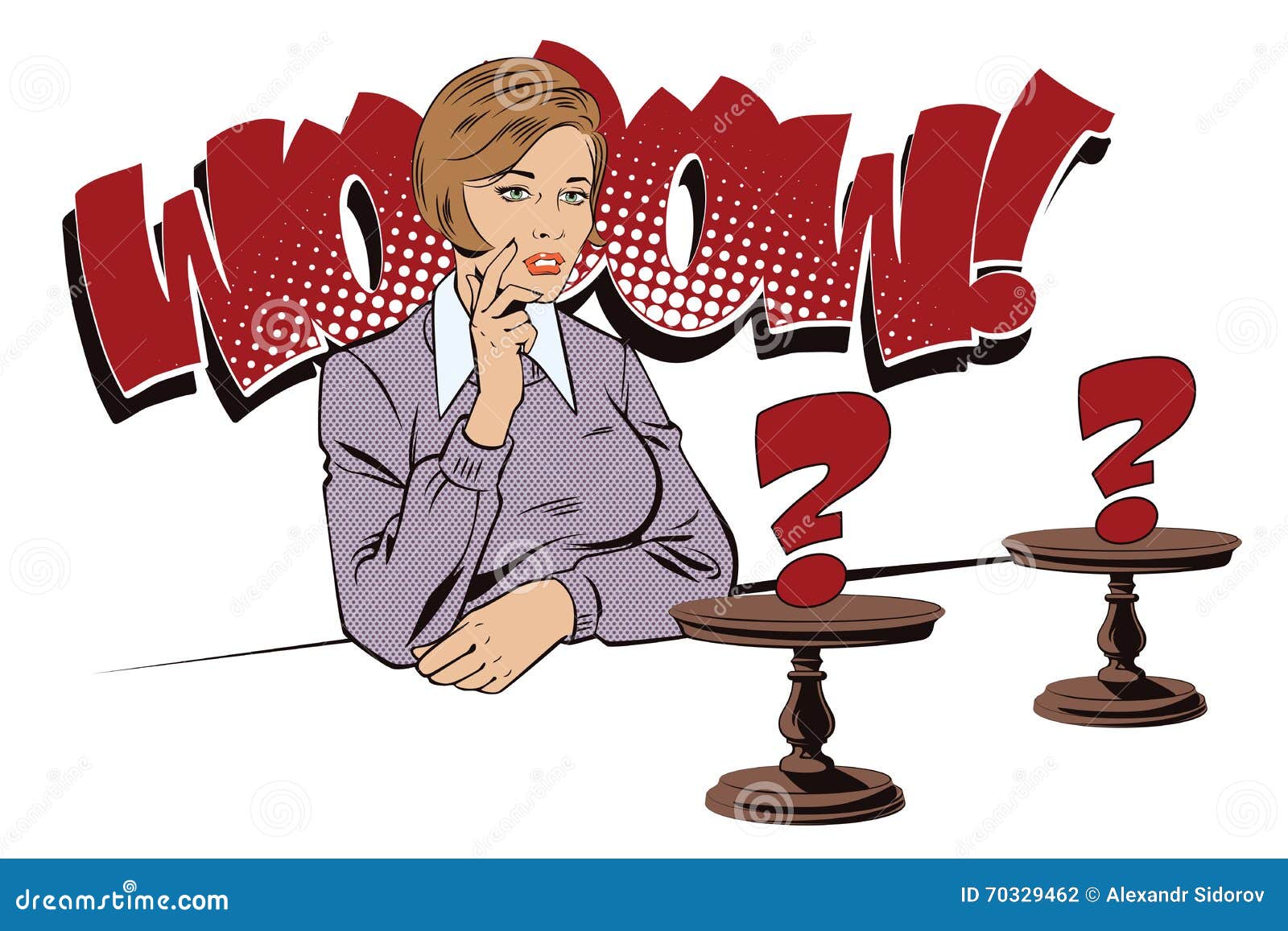 La Fille Devant Un Choix Difficile Illustration de Vecteur ...