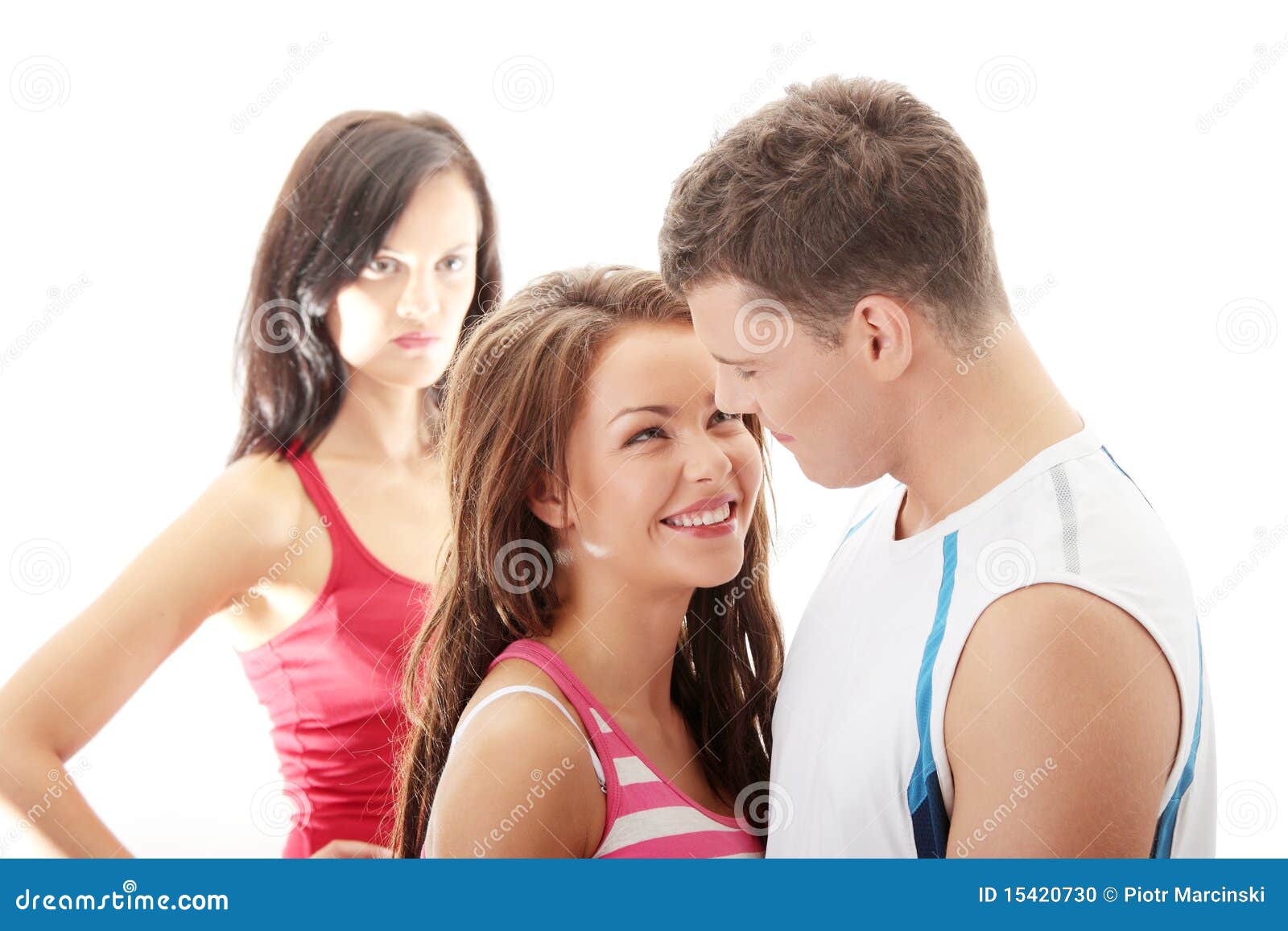 La fille jalouse photo stock. Image du jalousie, masculin - 15420730