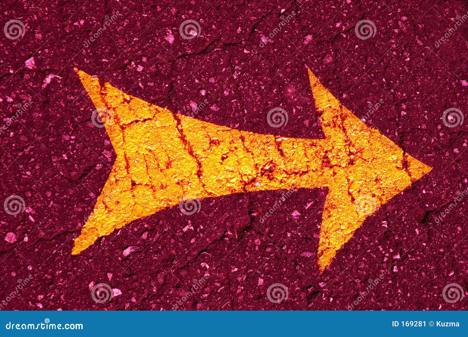 La flèche orange image stock. Image du affaires, ensuite - 169281