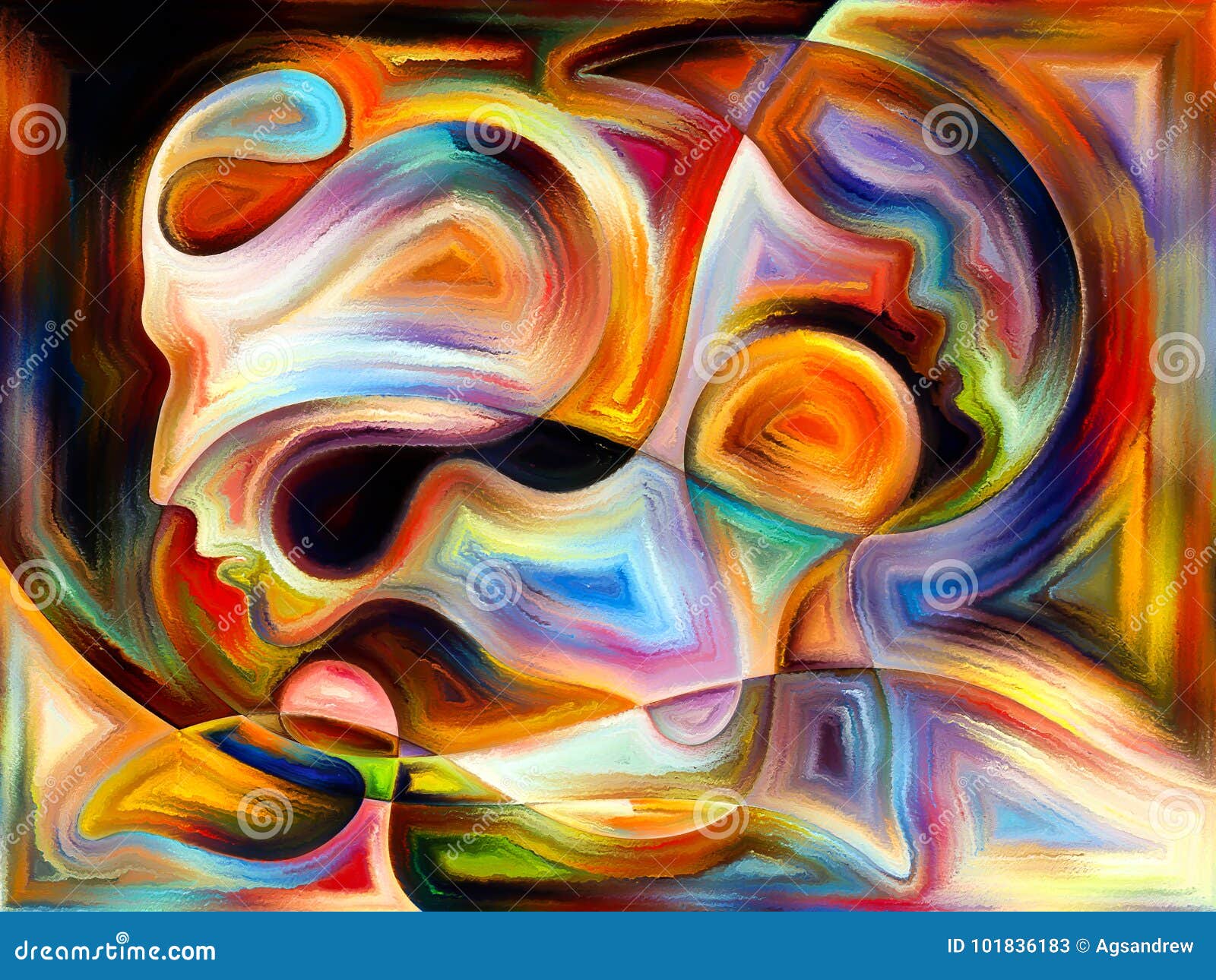 La fleur de communication illustration stock. Illustration du mental ...