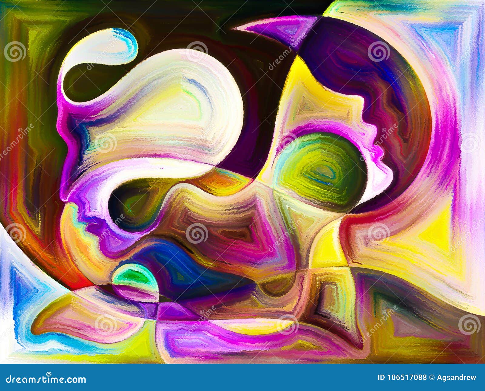 La fleur de communication illustration stock. Illustration du abstrait ...