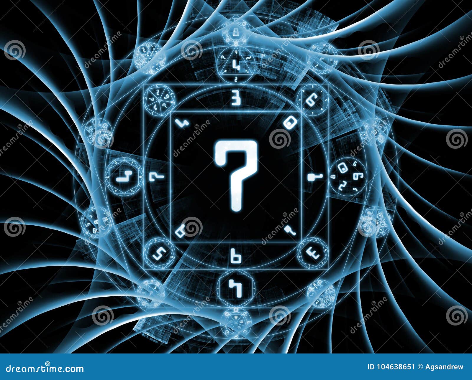 La Fleur De La Signification Symbolique Illustration Stock ...