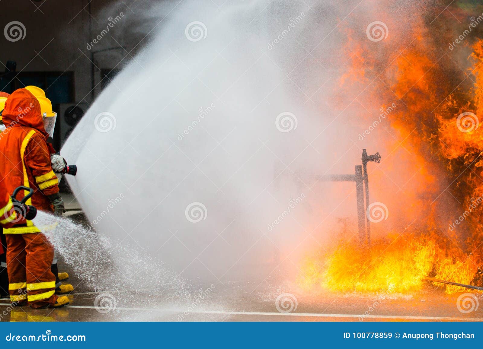 La Formation Du Sapeur-pompier Image stock - Image du hydrant, copain ...