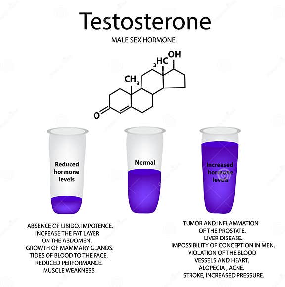 La Formule Moléculaire Chimique De La Testostérone Dhormone Hormone