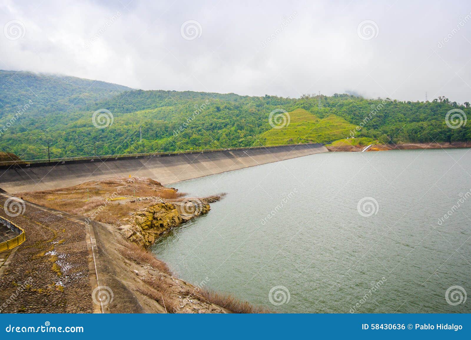La Fortuna Dam in Panama by an Artificial Lake Stock Photo - Image of ...